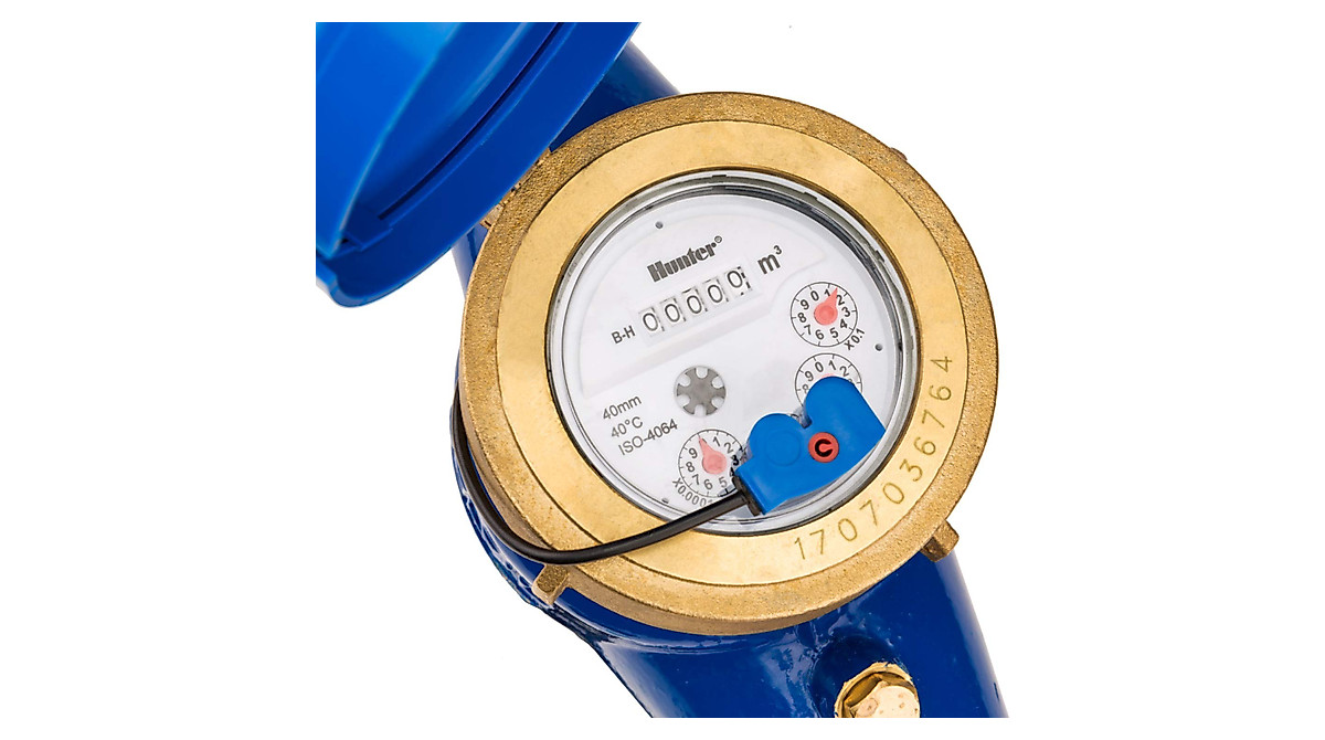 Hunter HC100FLOW Hydrawise 1-Inch Water Flow Meter for Smart Irrigation