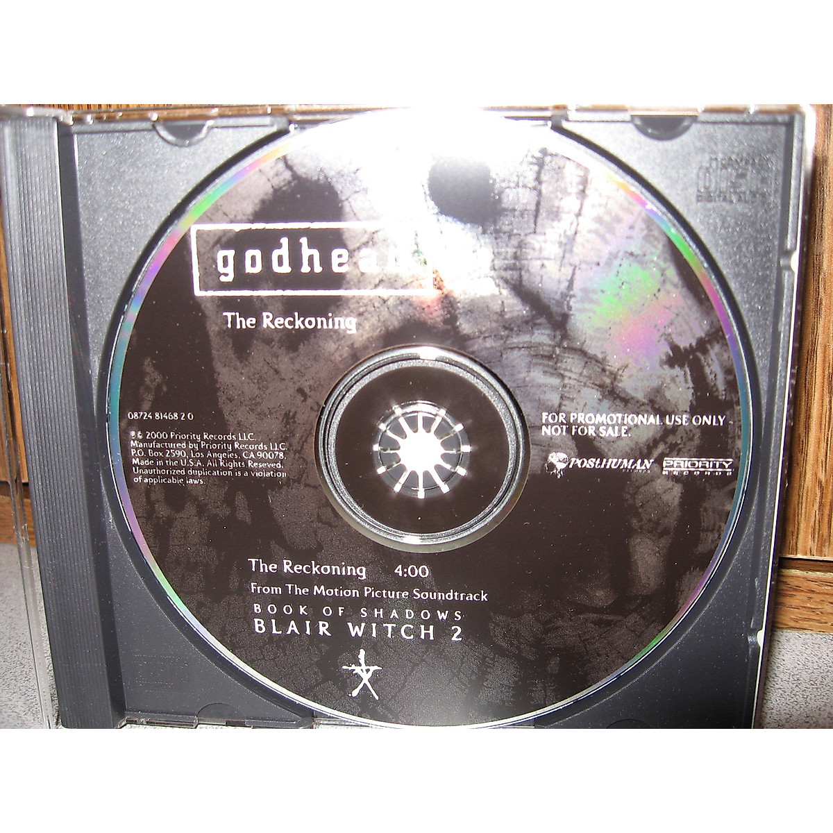 Godhead - The Reckoning CD Single Promo (From The Motion Picture Soundtrack Blair Witch 2) #DPRO-81468