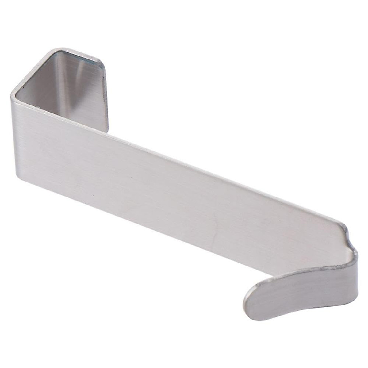 iuniq 4 Pcs Shower Door Hooks, Over The Door Towel Rack Heavy Duty Stainless Steel Brushed Nickel Shower Hooks Drilling-Free Coat Robe Hanger Shower Towel Holder for Cabinets and Cupboards Doors