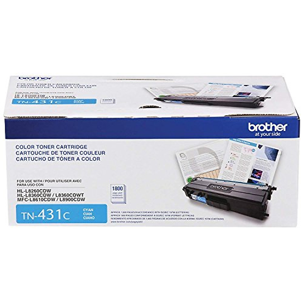 Brother MFC-L8610CDW Toner Cartridge Set (TN431) with Drum Unit (DR431CL)