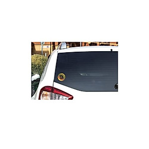 Crypto-Fosho - Holographic Bitcoin Sticker, BTC Coin Vinyl Sticker - 3" by 3" Crypto Gear, Perfect for Laptop, Window, Vehicle, Home, Office, Dorm and More!