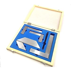 AD INTERNATIONAL Starter Engineer Kit (Try Squares, Center Squares & Carbide Scriber Pen)//Wooden Packaging