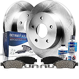 Detroit Axle - Rear Brake Kit for 05-09 Ford Five Hundred Freestyle Taurus X Mercury Montego Sable Disc Brake Rotors 2005 2006 2007 2008 2009 Ceramic Brakes Pads Replacement