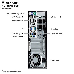 HP EliteDesk 600 G1 Small Form Desktop Computer Tower PC (Intel Quad Core i5-4570, 8GB Ram, 256GB SSD, WiFi, HDMI) Win 10 Pro with CD (Renewed) 1GB Video Card