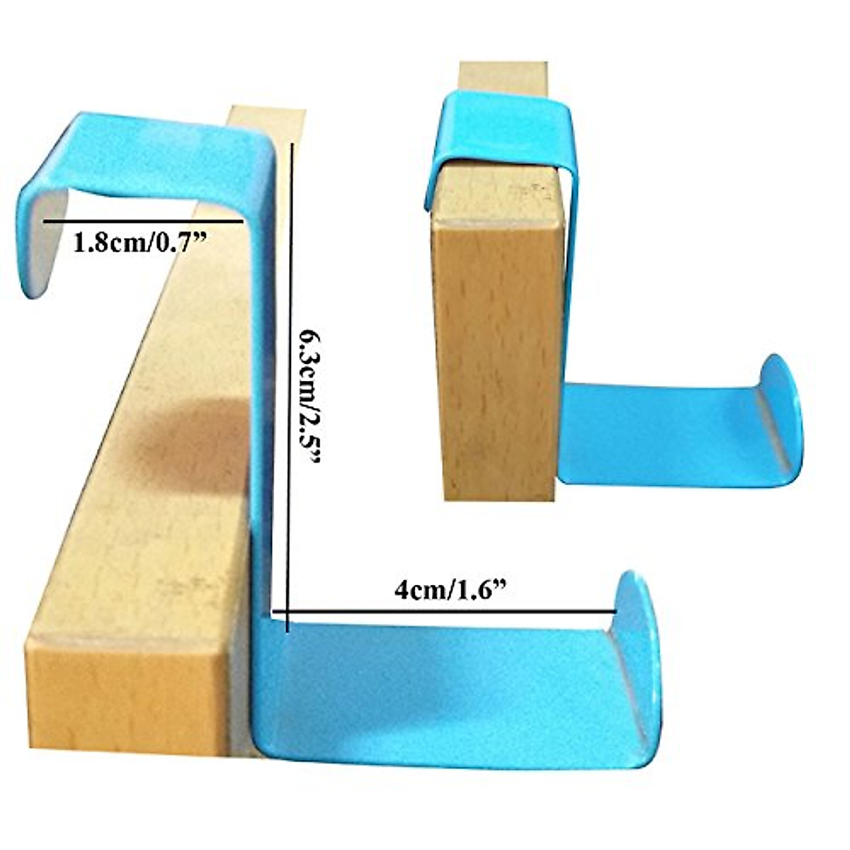 NewFerU Over The Door Cubical Wall Panel Utility Rack Hanger Hook Metal Partition Storage Organizer Set for Coat Clothes,Towel,Wreath,Key,Garage,Kitchen,Bathroom,Kids Room (Pure Hook)