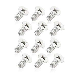 YAKEFLY 12 Packs Stainless Steel Brake Disc Rotor Screws for Front and Rear,Retaining Hardware Bolts Screw Kit,Screw Rotor Brake Disc Retaining 93600-06014-0H Replacement