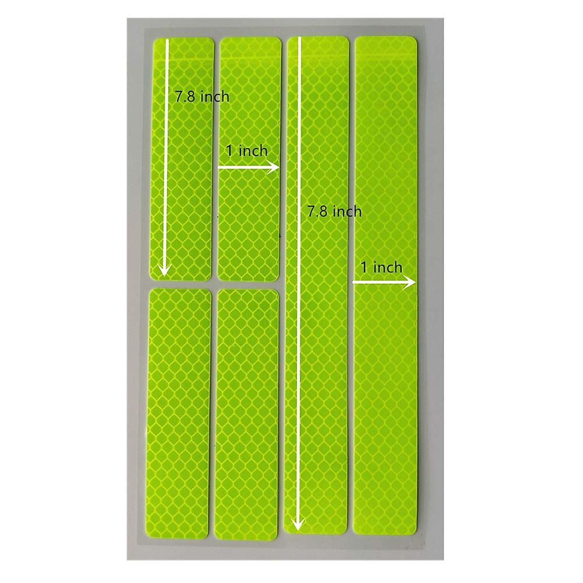 42Pcs Reflective Stickers, Reflective Helmet Bicycle Stickers， Reflective Decals, BikeReflective Tape, NightSafety StickersforBicycle, Wheelchairs, Motorbike, Helmet, Scooter (Green)