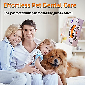 LULAFAYA Pets Toothbrush Pen, Pet Oral Repair Gel for Dogs Cats Teeth Cleaning Pen, Natural Plant Substance Tartar Remover for Whitening & Repairing Pets' Teeth