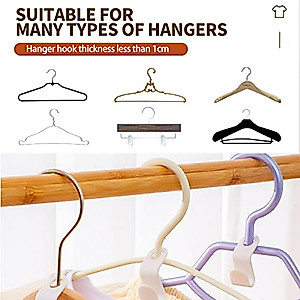 Clothes Hanger Connector Hooks 100 Pcs Space Saving Hooks for Hangers, Plastic Magic Hanger Hooks for Organizer Closet, Closet Space Organizer