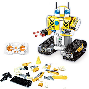 Remote Control Robot Building Kits with Remote & App - 385-Pcs Brick Blocks | Kids Learning Educational Science STEM Toys Building Toys for Girls and Boys Ages 6, 7, 8, 9, 10, 11, 12+ Years Old