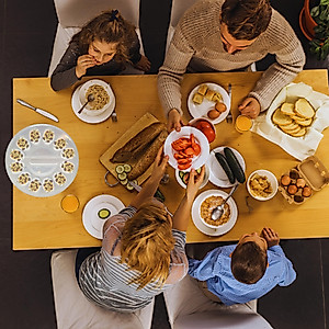 Deviled Egg Carrier with Lid, 10.375x3.5 in. Portable Serving Tray Vegetable Platter Kitchen Home Storage Dinner Cookouts Birthday Halloween Christmas Thanksgiving Party Picnic Food Container