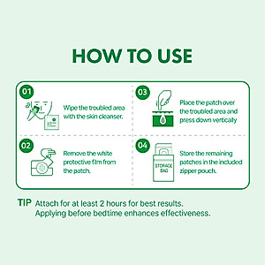 Acropass Trouble Care Microcone Acne Patch for Early Stage Pimple and Zits - Hydrocolloid, Niacimide Pimple Spot Treatment (6ct + 6 Tea Tree cleansers)
