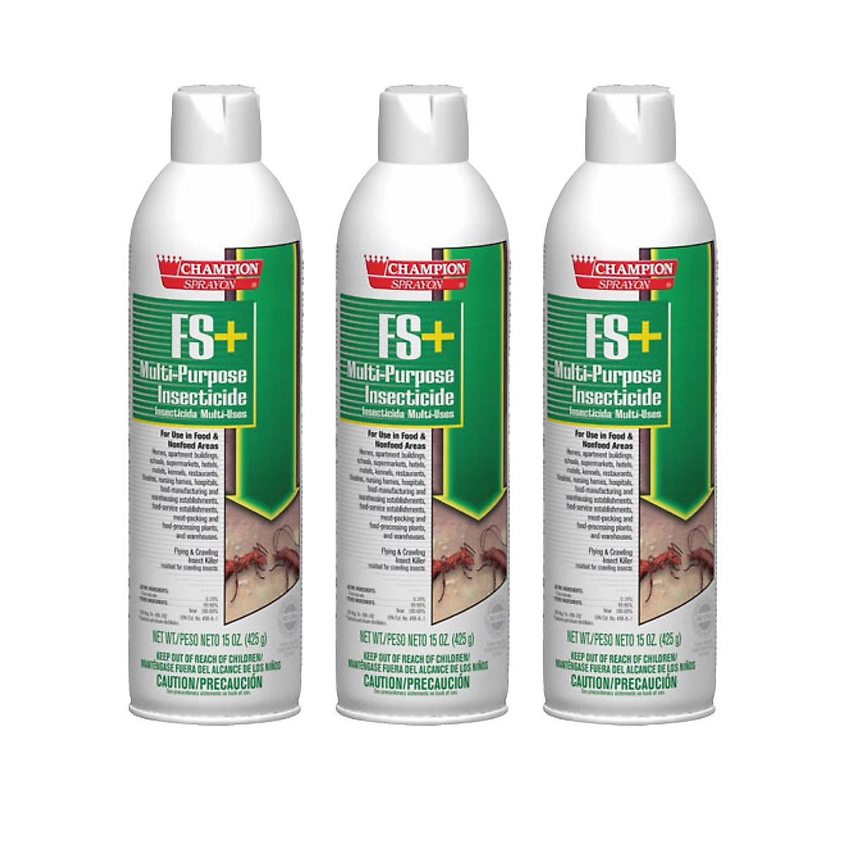 Champion Sprayon FS+ Multi-Purpose Insecticide net 15 oz. 3 Count