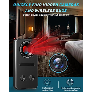 COHANA Hidden Camera Detector Infrared Camera Sweeper, Spy Camera Detector Spy Camera Finder, Bug Detector - Hidden Camera Finder Portable and Easy-to-Use Privacy Guardian
