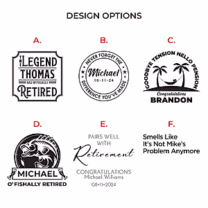 Retirement Gifts for Men - Personalized Decanter - Custom Engraved 2024 Retirement Gifts for Him, Dad, Husband, Boss, Coworker - Best Mens Retirement Gift Ideas - Unique Gifts for Retirement