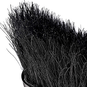 Amagabeli 32in Fireplace Brush Fireside Broom Fireplace Loose Tool Set for Outdoor Fire Pit Campfires Indoor Fireplace Heavy Duty Wrought Iron Steel Bar Support