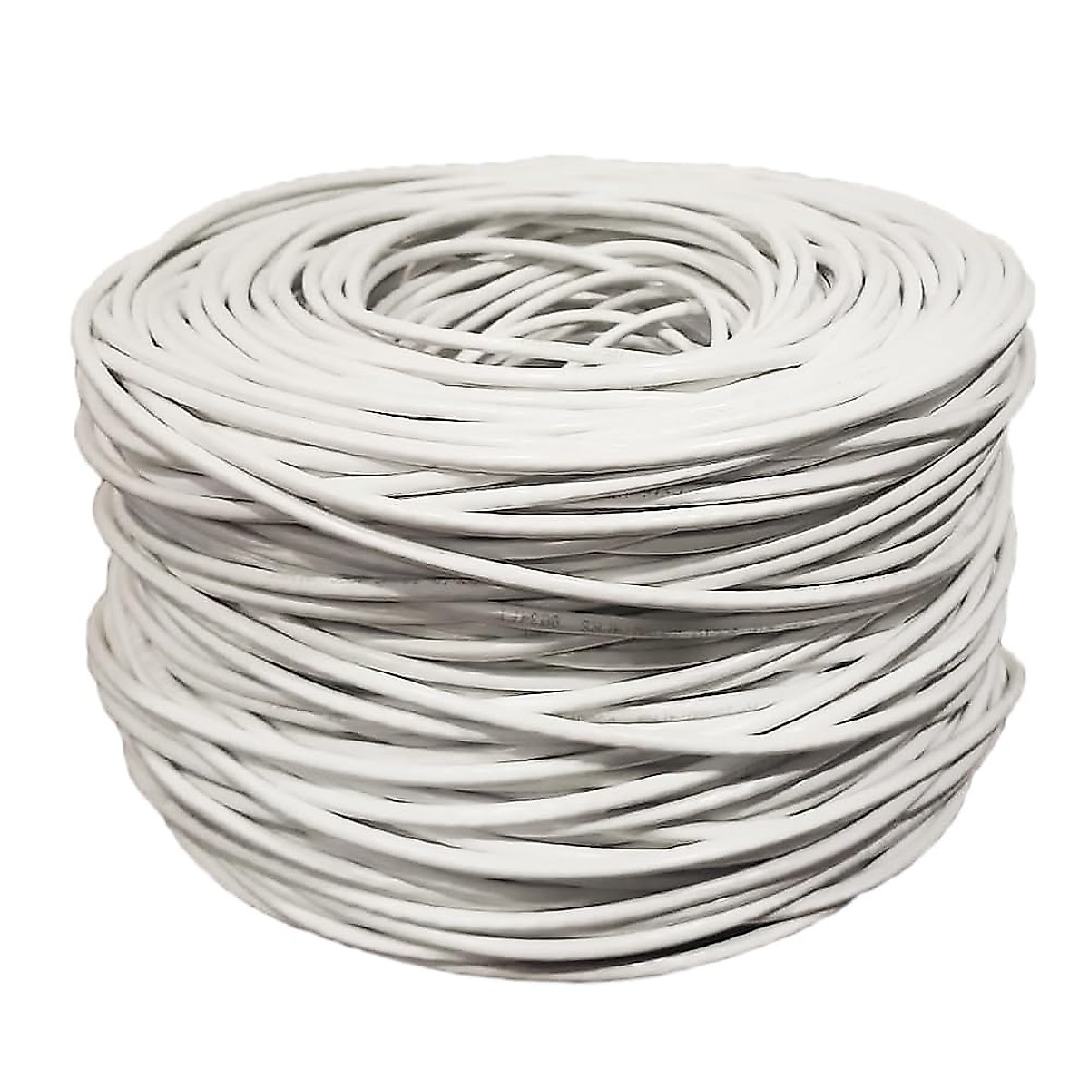 Dripstone CAT6 1000ft Solid UTP 23AWG Ethernet Cable 550Mhz Bulk Network LAN Wire 1000-feet Easy Pull Box (White)