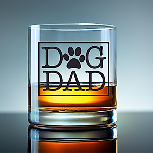 Dog Mom Wine Glass and Dog Dad Whiskey Glass Set for Dog Lovers - Best Gift for Dog Owners, Couples, Rescue Dogs, Men and Women - Funny and Cool Gifts for Couples With Pets