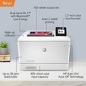 HP LaserJet Pro M454 M454dw Laser Printer - Color (Renewed)