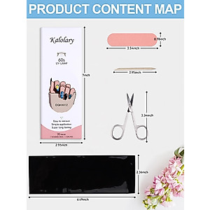 Kalolary Semi Cured Gel Nail Stickers, Starry Night Sky Full Wrap Nail Gel Polish Strips, Brighter Adhesive Real Gel Nail Polish Stickers for Birthday Gift（UV/LED Lamp Required）