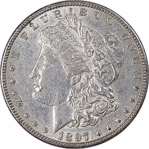 1897 Morgan Dollar XF EF Extremely Fine 90% Silver $1 US Coin Collectible