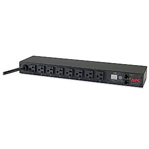 Schneider Electric Rack PDU, Metered, 1U, 20A, 120V, 8 5-20