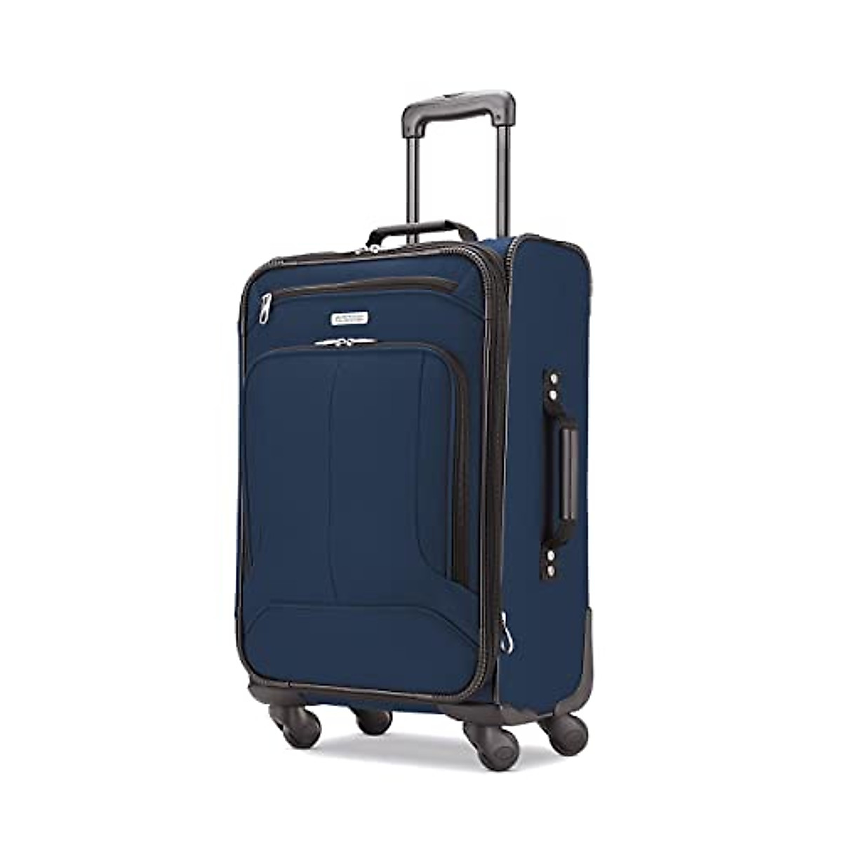 American Tourister Pop Max Softside Luggage with Spinner Wheels, Navy, 3-Piece Set (21/25/29)