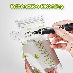 Breastmilk Storage Bags 110 Count 8 OZ 250ML Milk Freezer Bags for Breastfeeding Milk Storage Bag Leak Proof Double Zipper Seal