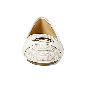Michael Kors Women's Moccasin Espadrille Wedge Sandal, Vanilla, 12