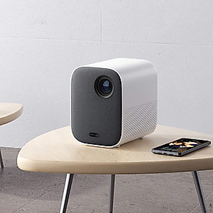 Xiaomi Mi Smart Compact Projector 1080P Full HD Resolution, Portable Home Theater Projector, Average 500 ANSI lumens, Totally Sealed Optical System, Large Integrated Sound Chamber