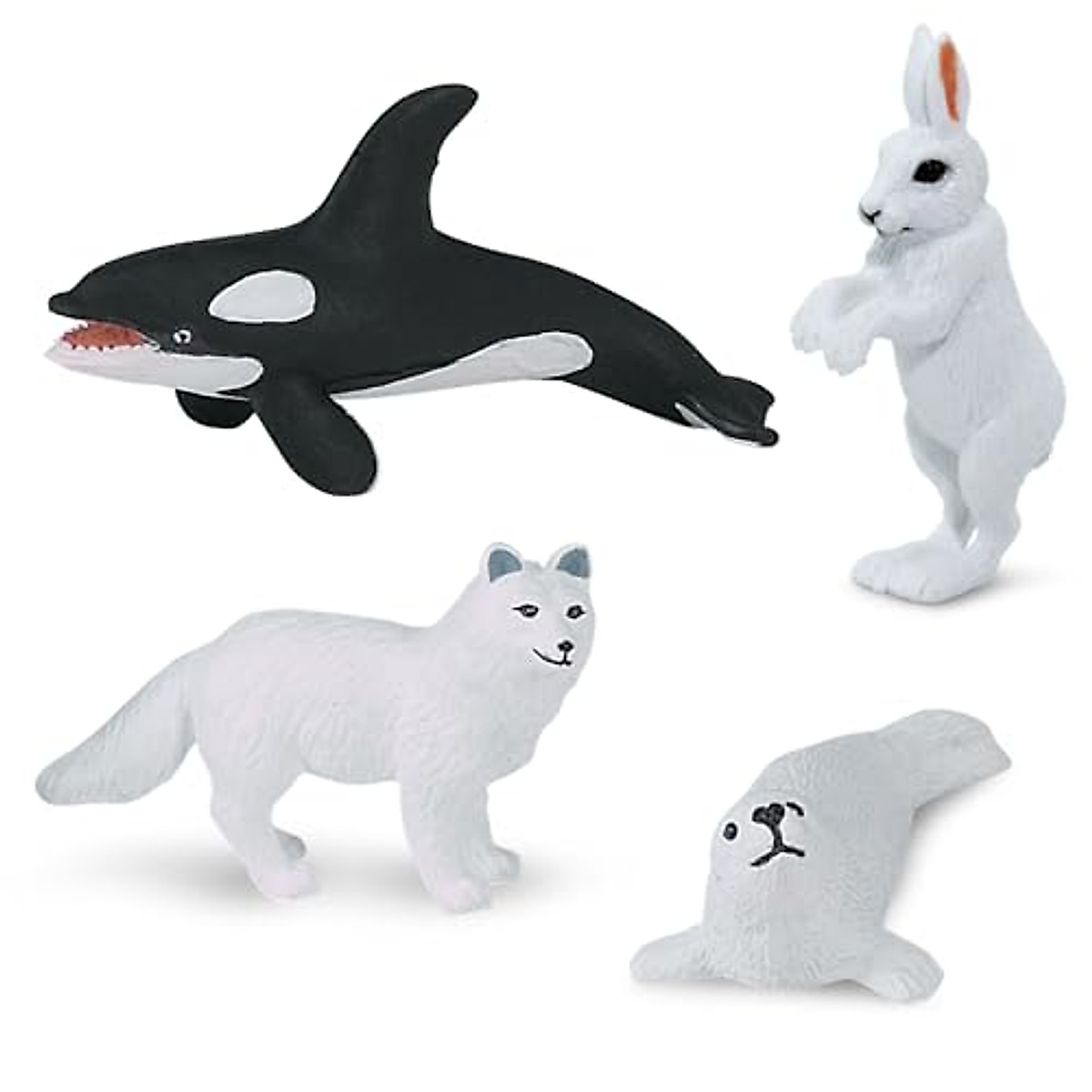 Safari Ltd Arctic TOOB With 10 Fun Figurines, Including A Harp Seal, Husky, Caribou, Arctic Rabbit, Killer Whale, Walrus, Arctic Fox, Beluga Whale, Igloo, And Polar Bear – For Ages 3 and Up