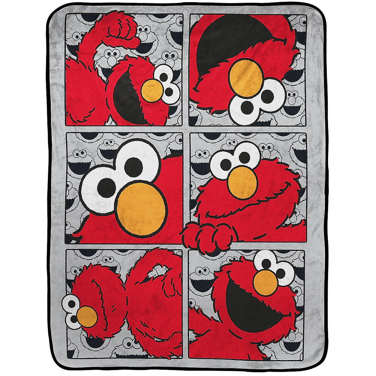 Jay Franco Sesame Street Hip Elmo Throw Blanket - Measures 40 x 50 inches, Kids Bedding - Fade Resistant Super Soft Fleece