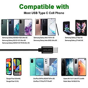 XINLIANG USB C Headphones USB C Wired Earbuds Type C Headphones Magnetic with Microphone Compatible for Samsung Galaxy S23/S22/S21/S20/FE, Google Pixel 7/6 Pro, iPad Pro, MacBook, OnePlus