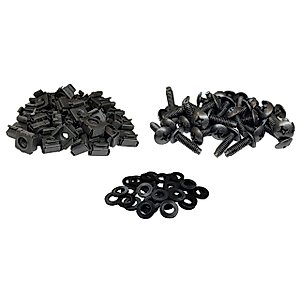 RackGold® 12-24 Cage Nut & Screws w/Washers 25-Pack USA Made