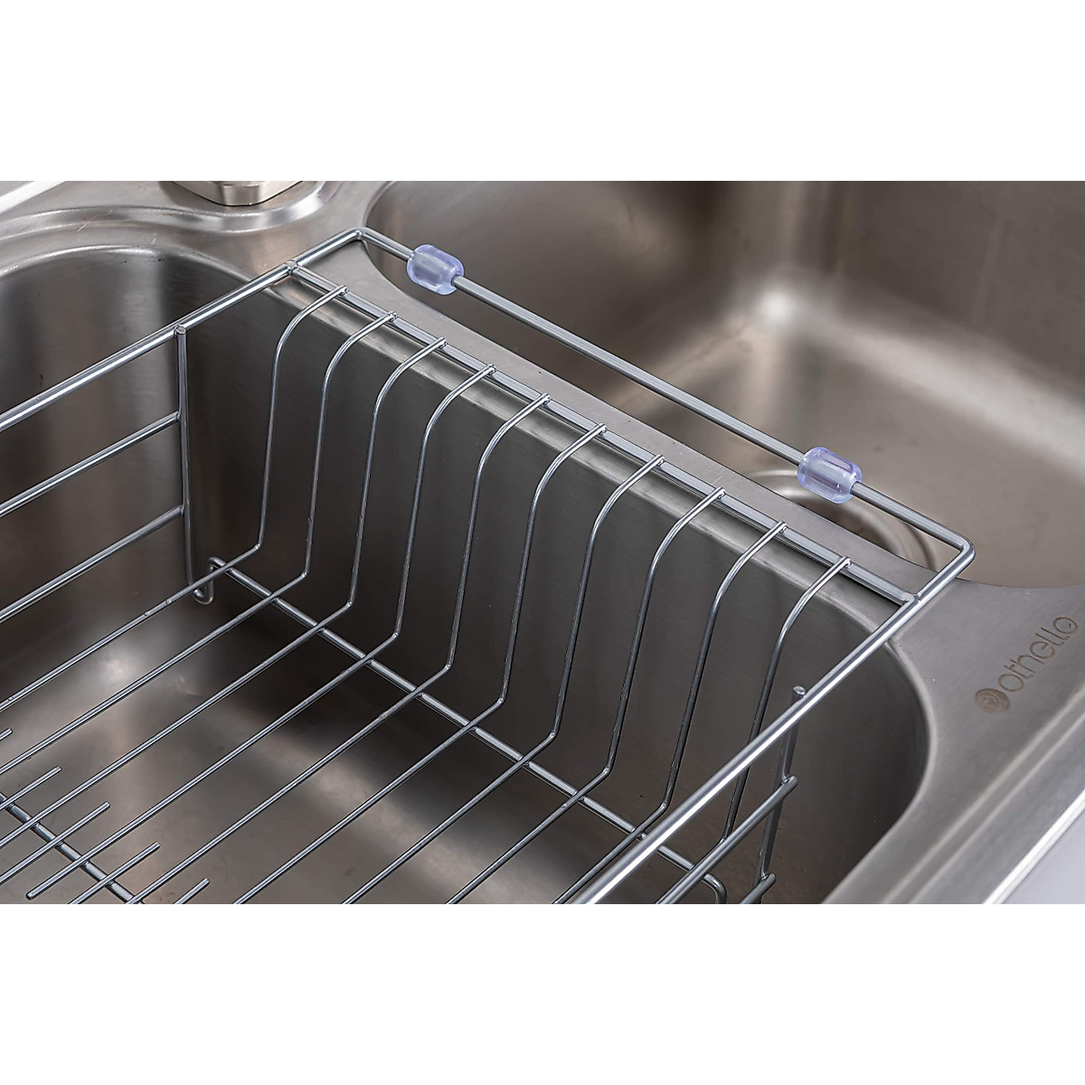 Premium Racks Expandable Over The Sink Dish Rack - 304 Stainless Steel - Durable