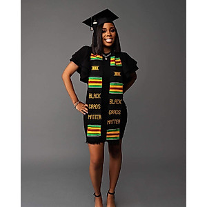 ADVANSYNC Black Grads Matter Kente Stole (BGM No Year)
