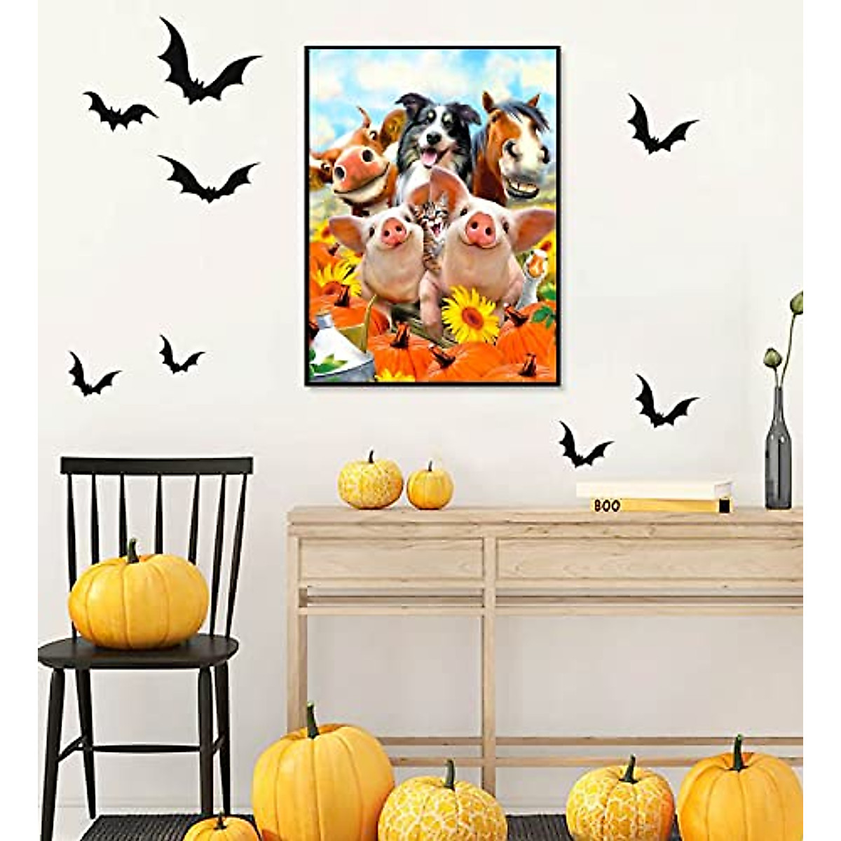 Matrutunb Diamond Painting Kits,Diamond Art Kit,5D Diamond Painting Kits for Adults Full Drill Round for Wall Decor,Gift,Relaxing