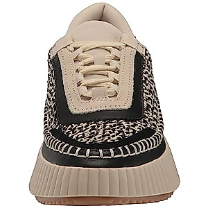 Dolce Vita Women's DOLEN Sneaker, White/Black, 8.5