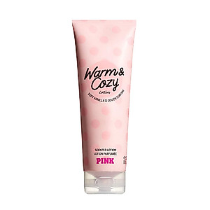 Victoria's Secret PINK Warm & Cozy Fragrance Body Lotion, Notes of Vanilla, Coconut & Passionfruit (8 oz)