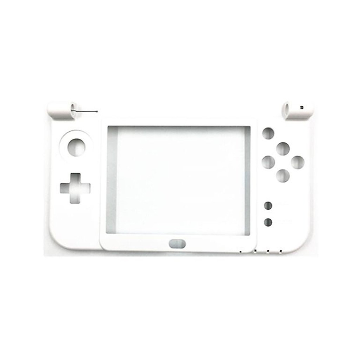 Housing Hinge Bottom Middle Frame Cover Shell Case for Nintendo New 3DS XL LL 2015 Verison Replacement - White