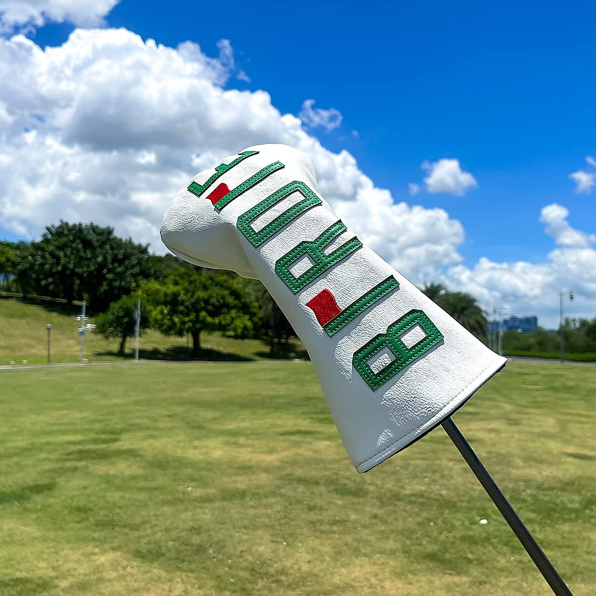 Golf Club Headcover 3 Wood Headcover Birdie Design Magnetic Closure Elegant Embroidery Premium Leather Driver Fairway Wood Hybrid Blade Putter Cover Wood Head Cover