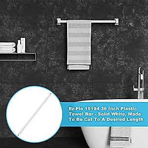 Mandycng Replacement Towel BAR 24" Rod Spring Loaded Ends Durable Plastic Wall Mounted