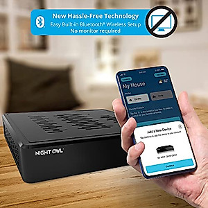 Night Owl 8 Channel Bluetooth Video Home Security Camera System with (8) Wired IP 4K HD Indoor/Outdoor Spotlight Cameras with Audio and 2TB Hard Drive (Expandable up to 12 Cameras)