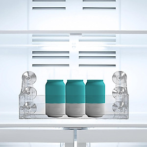 Yardwe Fridge Organizer 1pc Acrylic Display Risers Acrylic Storage Box Beverage Shelf Frige Rack Refrigerator Rack Suction Cup Display Stand Bracket Storage Rack Suction Rack