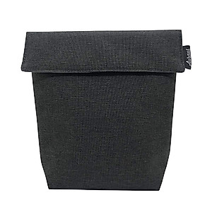 Insulated Reusable Eco Snack bag, Sandwich bag, Food Pouch, Insulated Lunch Bag, Insulin Cooling Case, golf pouch, Work, Picnics, Travel, Men, Woman (Dark Grey)