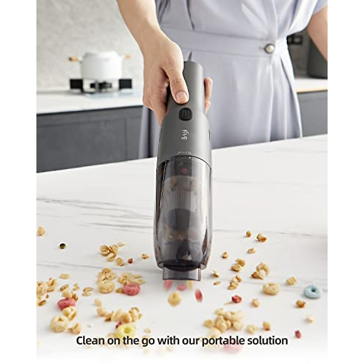 Brigii Crevice Vacuum with BRUSHLESS DC Motor, Mini Vacuum, Cordless Handheld Vacuum Cleaner,Lightweight 0.83lbs, USB-C Rechargeable-MX20