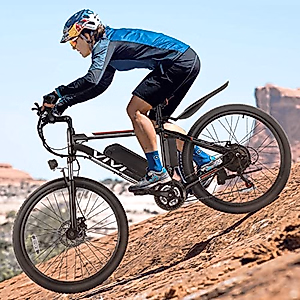 Vivi Electric Bike, Electric Bike for Adults, 26" Ebike 500W Adult Electric Bicycles, 20MPH Electric Mountain Bike with 48V Removable Battery, Up to 50 Miles, Cruise Control, Shimano 21 Speed