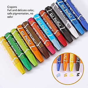 GLOGLOW Marker Crayon Kit Arts and Crafts Supplies Coloring Art Kit Gift Case Markers Crayon Colour Pencils, 53pcs Art Set for Budding Artists Kids Teens Boys Girls CrayonsDrawing &amp;