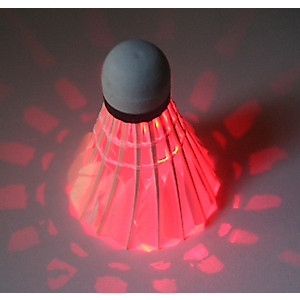 Inngree LED Badminton, [10 Pack] Colourful Shuttlecock Dark Night Goose Feather Glow Birdies Lighting Outdoor Indoor Sport Activities(10PCS)