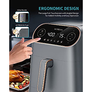 9-Quart 6-in-1 Electric Hot Air Fryer Oven, Large Family Size Oilless Cooker with LCD Touch Control Panel and Nonstick Basket - ETL Certified, 1750W